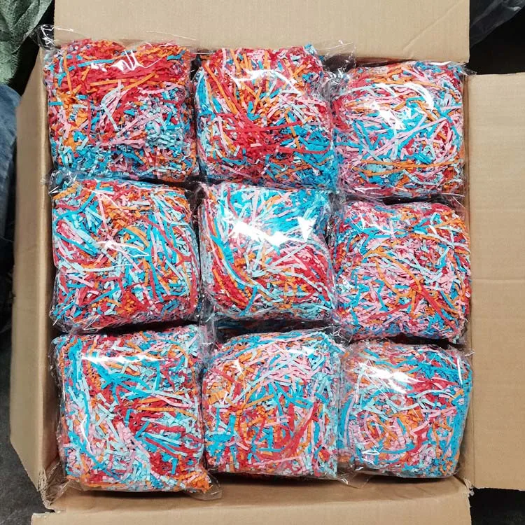 Luxury Custom 1kg Parcel Pink Colorful Packing Gift Box Shredded Tissue ...