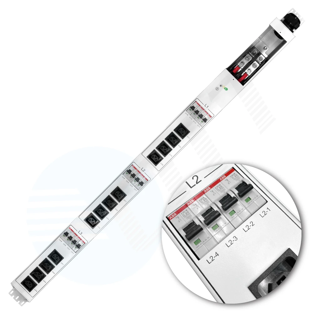 Orient High-power 3-phase Pdu 12-port C13 C19 And 12-way 20a 1p Breaker 415v/80a Power ...