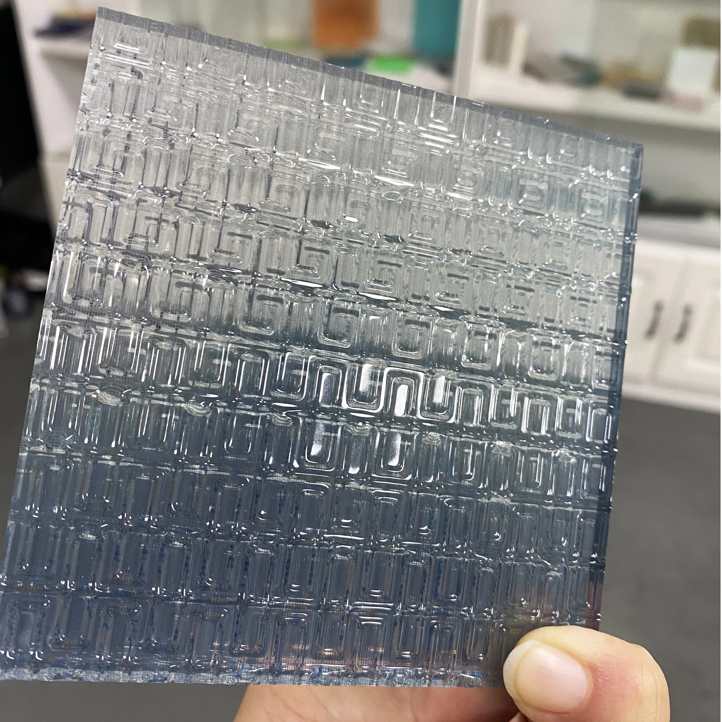 Transparent Pattern/Gradient Color Acrylic Sheet Ropeway Resin PMMA Art Background/Partition ...