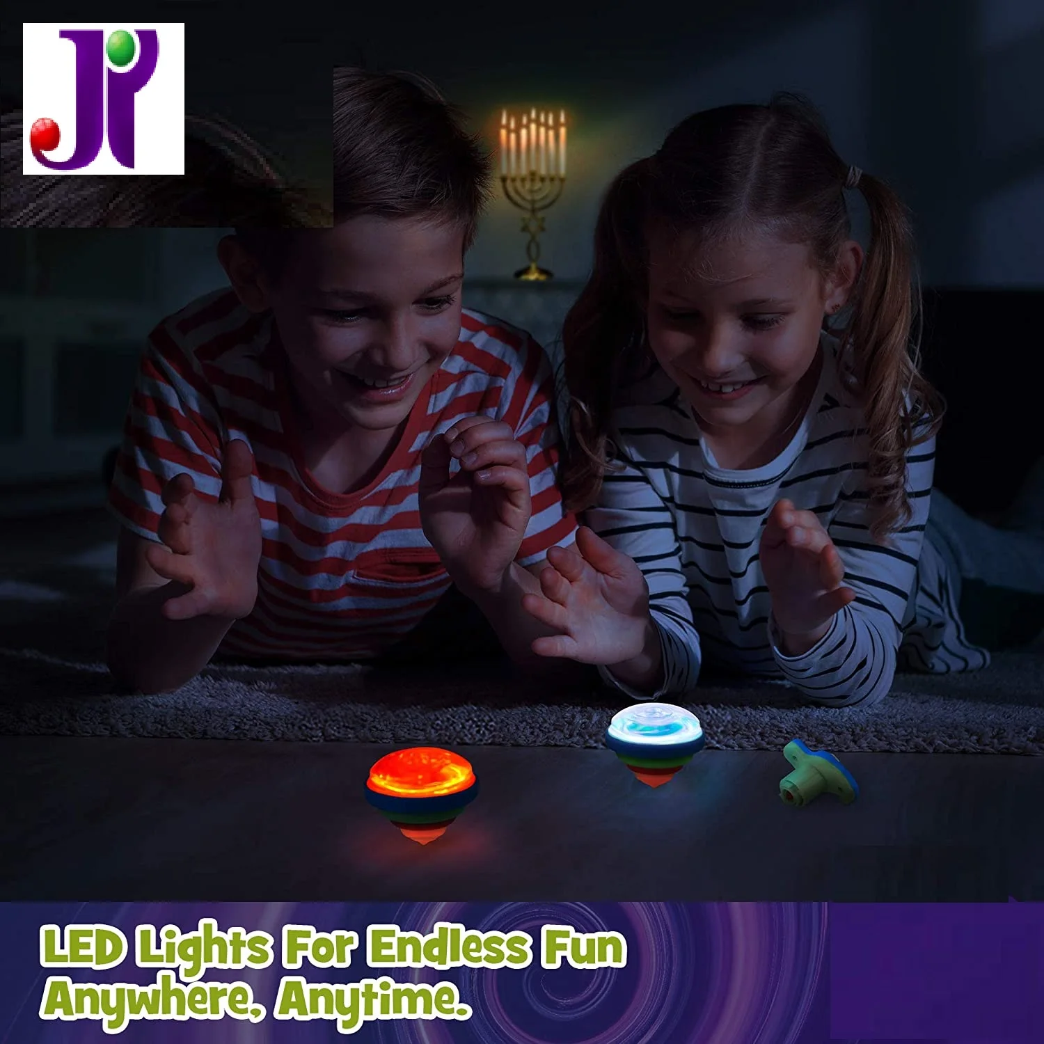Light Up Spinning Tops & UFO Spinner Toys with Flashing LED Lights ...