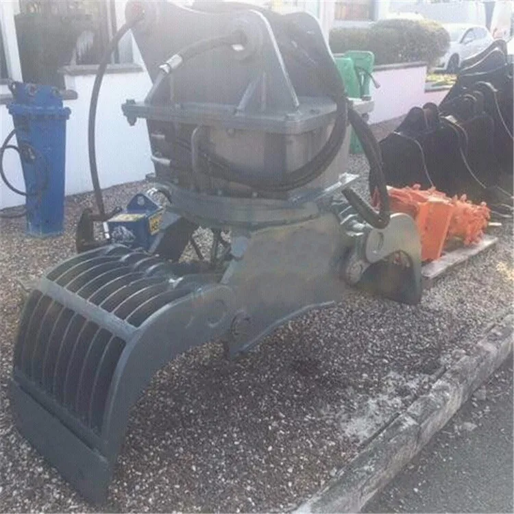 Oem Excavator Hydraulic Rotating Sorting Grapple 360 Hydraulic Rotating ...