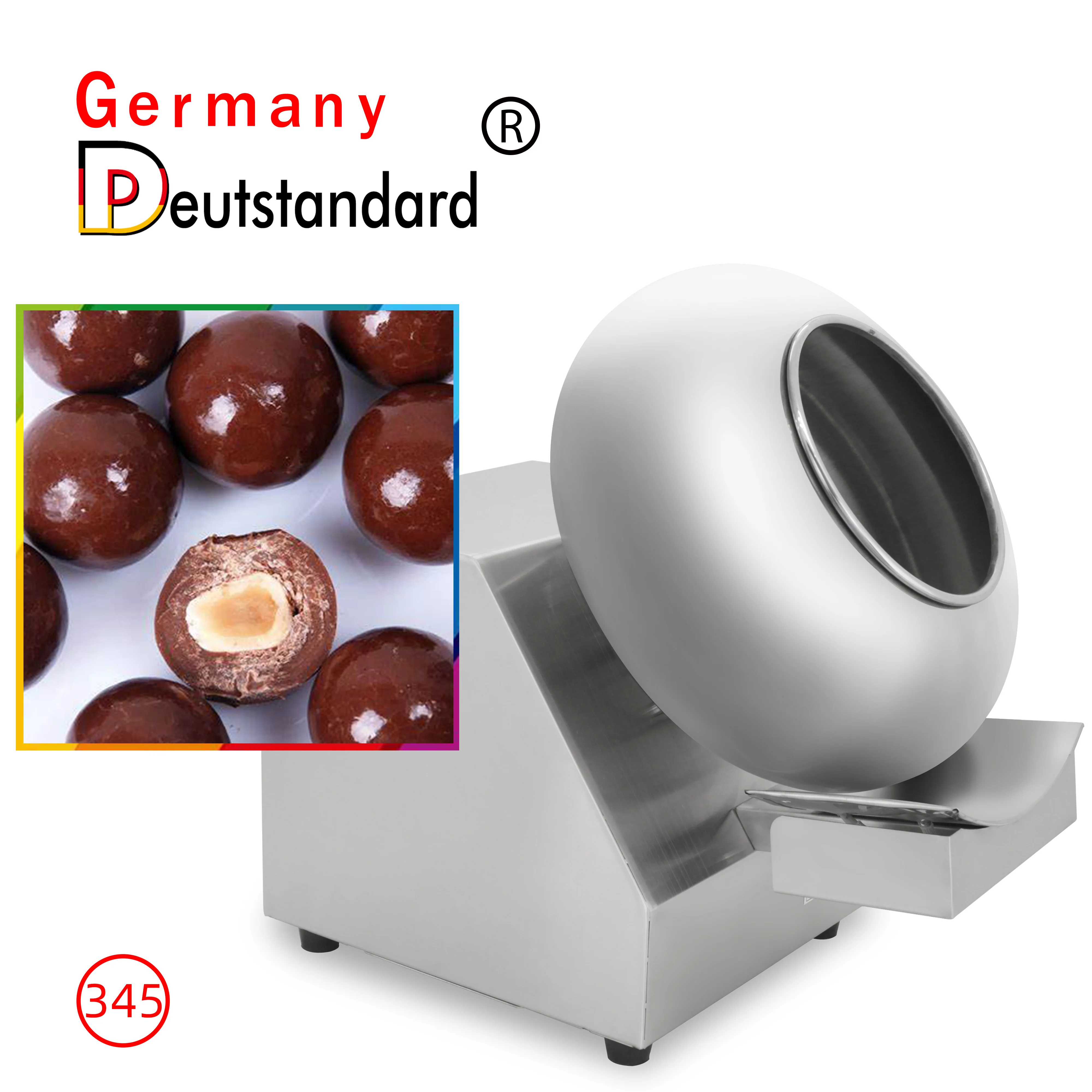 Automatic Chocolate Coating Pan Small Gummy Coating Machine 400mm Gummy ...