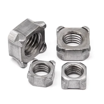 Good Price Iron M10 Square Weld Nuts Four Corners Spot Welding Nut Type ...