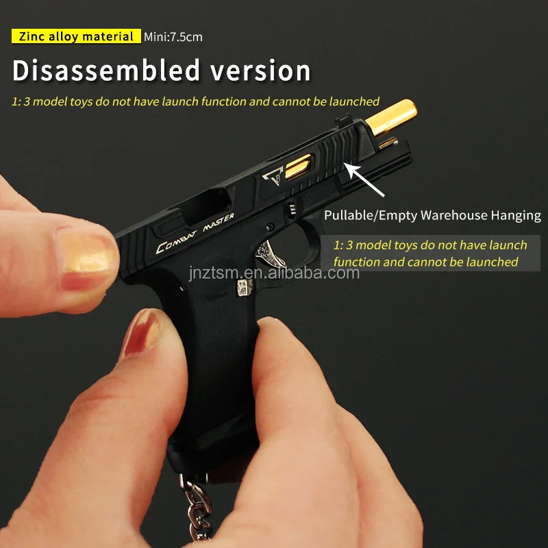 Metal Toy Gun Keychain - Realistic G34 TTi Combat Master Mini Pistol ...