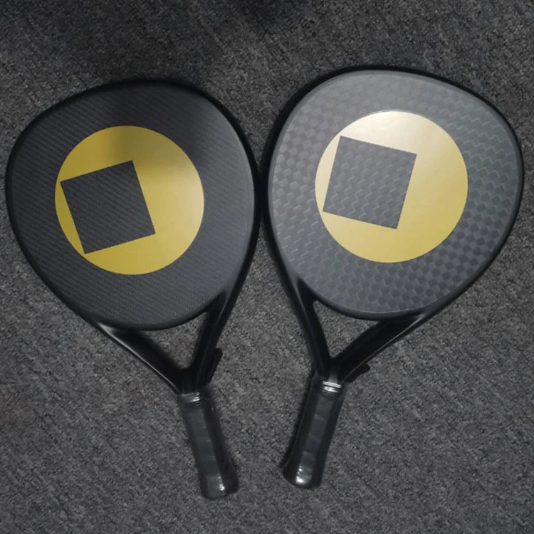 Customize 3k,12k,18k Carbon Teardrop Head Shape Paddel Tennis Rackets ...