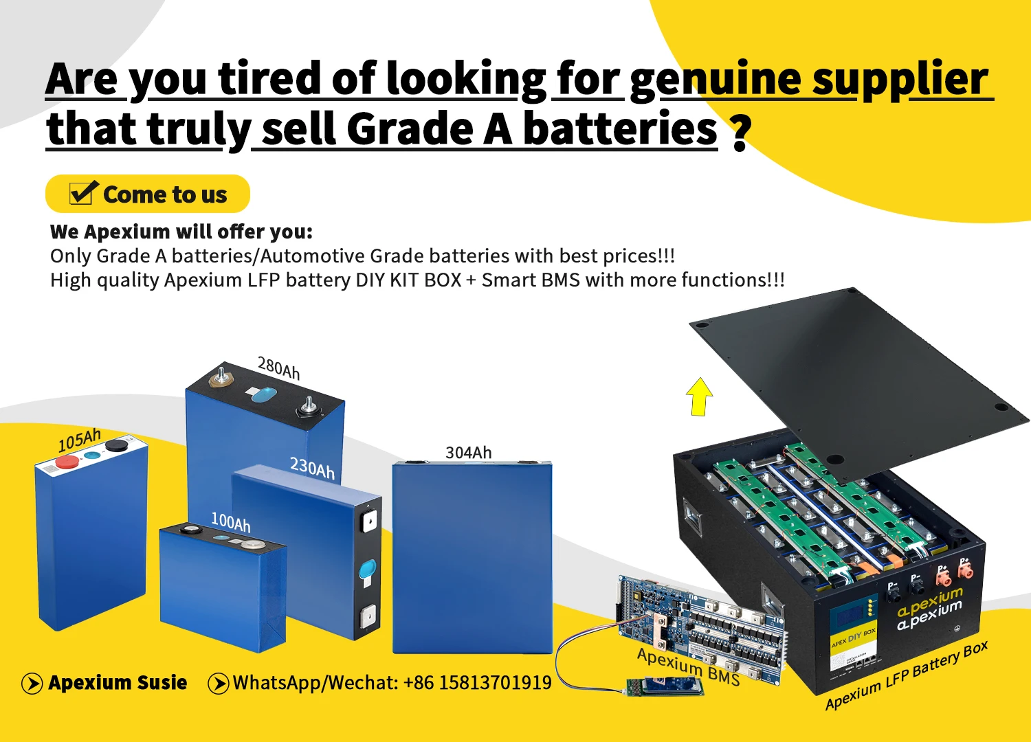 Apexium New Stocks Ev 105ah Lifepo4 Cell Ddp Catl 12v Eu Stock 50ah ...