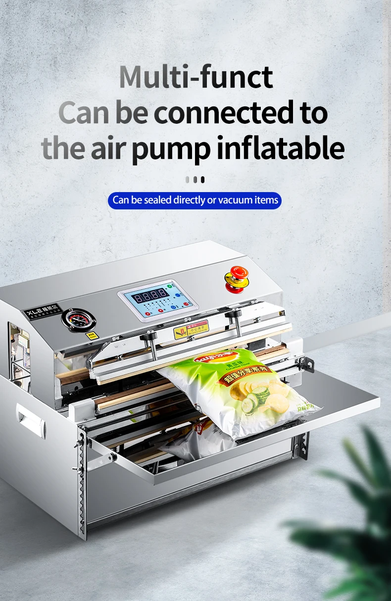 OX-500W Horizontal Food Saver Vacuum Sealer Bags Vacuum Sealer Machine ...