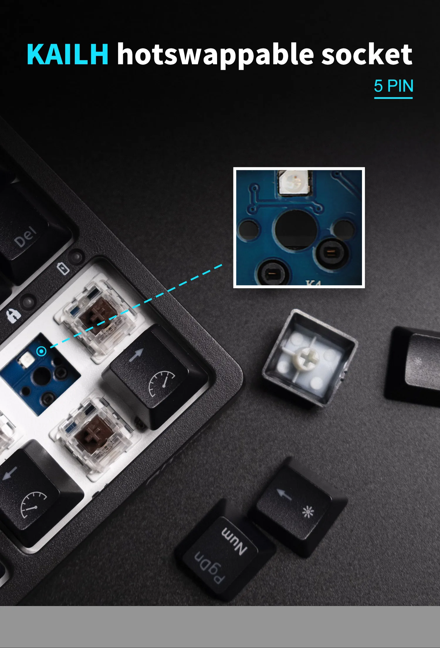 Royal Kludge RK61 Pro - Custom Programmable Gaming Keyboard