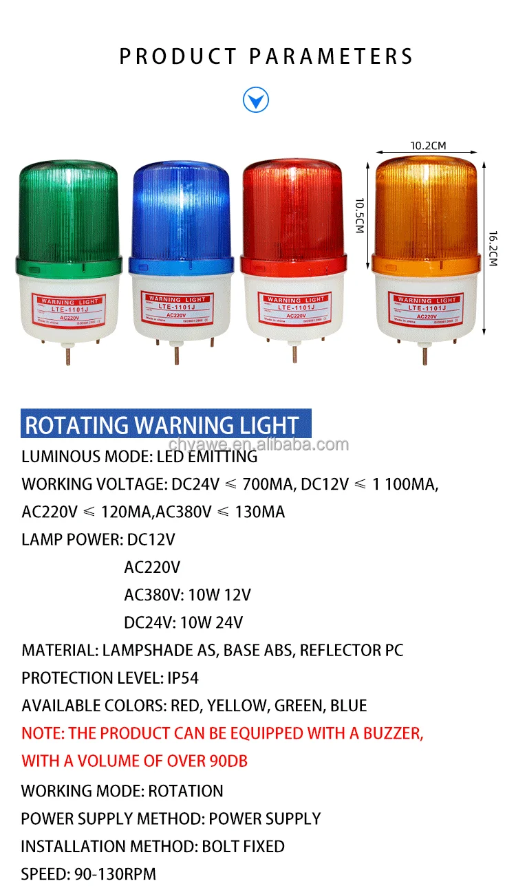 Rotating Led Warning Light Emergency Warning Lights 12v Led Warning Flashing Lights Screw Type ...