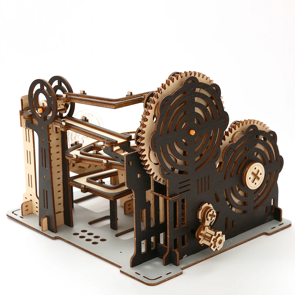 3D Wooden Marble Run Puzzle - Craft Wood Gift Jigsaw DIY
