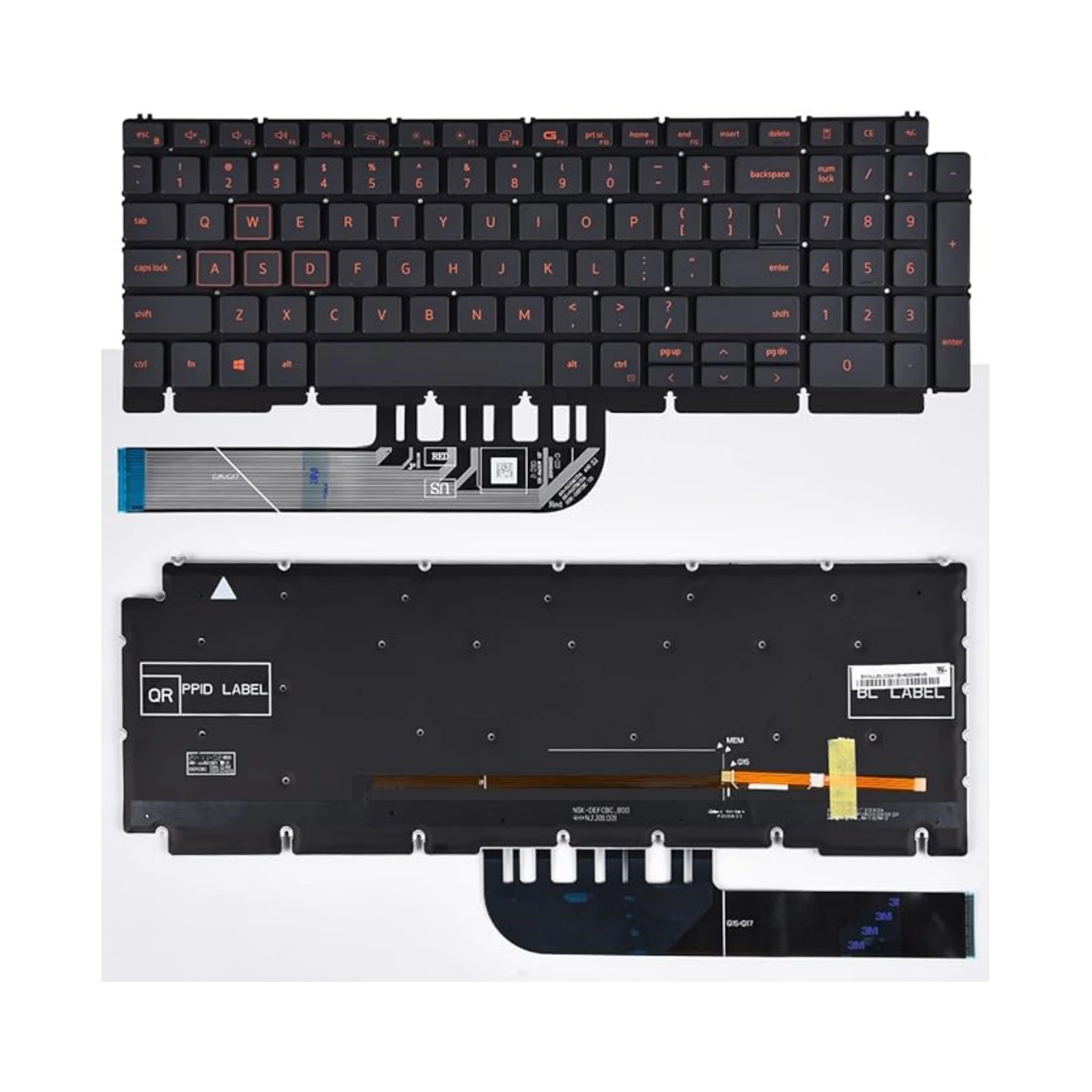Replacement English Keyboard for G15 5510 5511 5515 G15 5520 5521 5525 ...