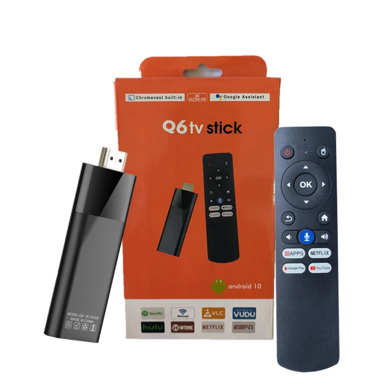 2024 Q6 H313 2gb Ram 16gb Rom Stick Tv 4k Best Android 10 Voice Remote ...