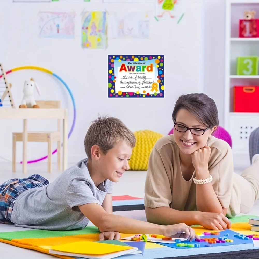 Printable Preschool Diploma Awards Certificates Colorful Certificate of ...
