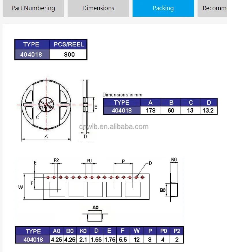 Shielded Magnetic Coil Inductor Smd 5040/4018/3015 Ferrite Core Power ...
