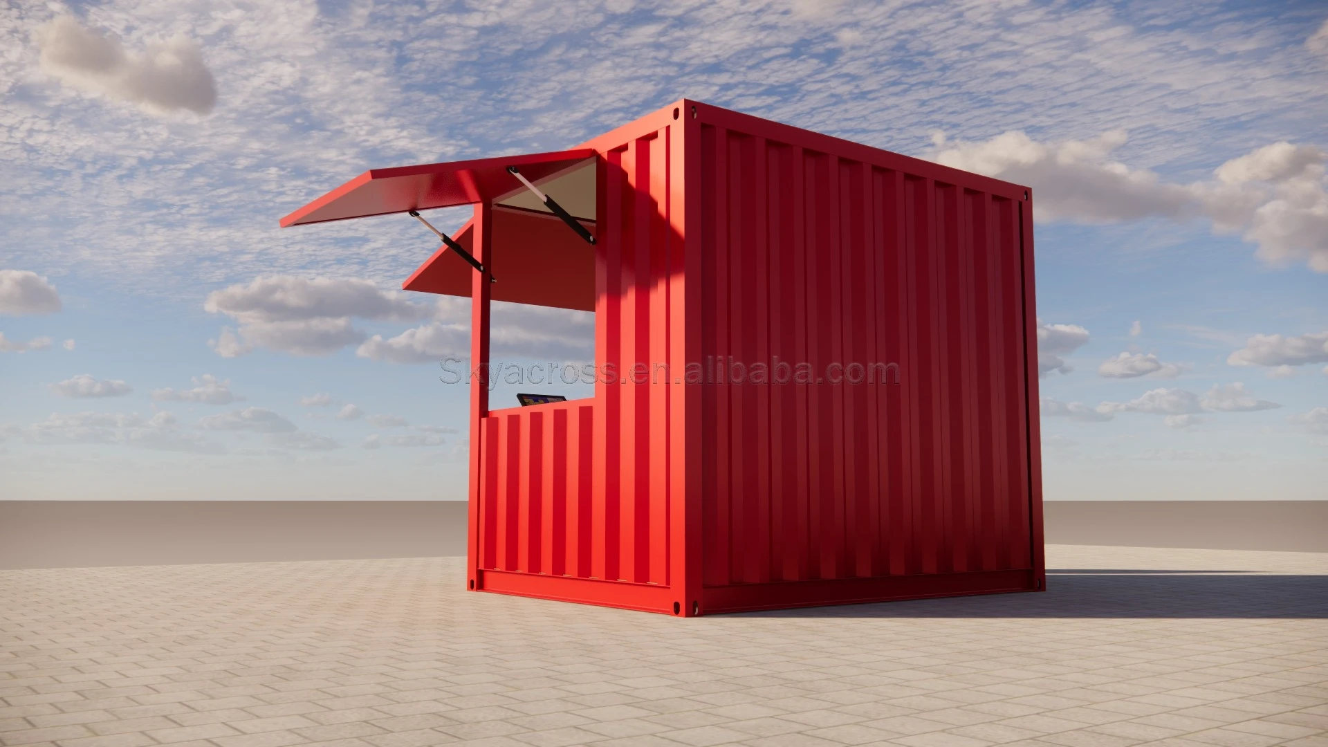 10FT Mini Pop-Up Shop Container Kiosk for Coffee, Fast Food & Retail ...