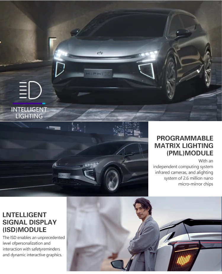 Hiphi X 650km Long Range Electric Vehicle 6 Seat Cars Electric Car Luxury Electric Suv Ev Mpv ...