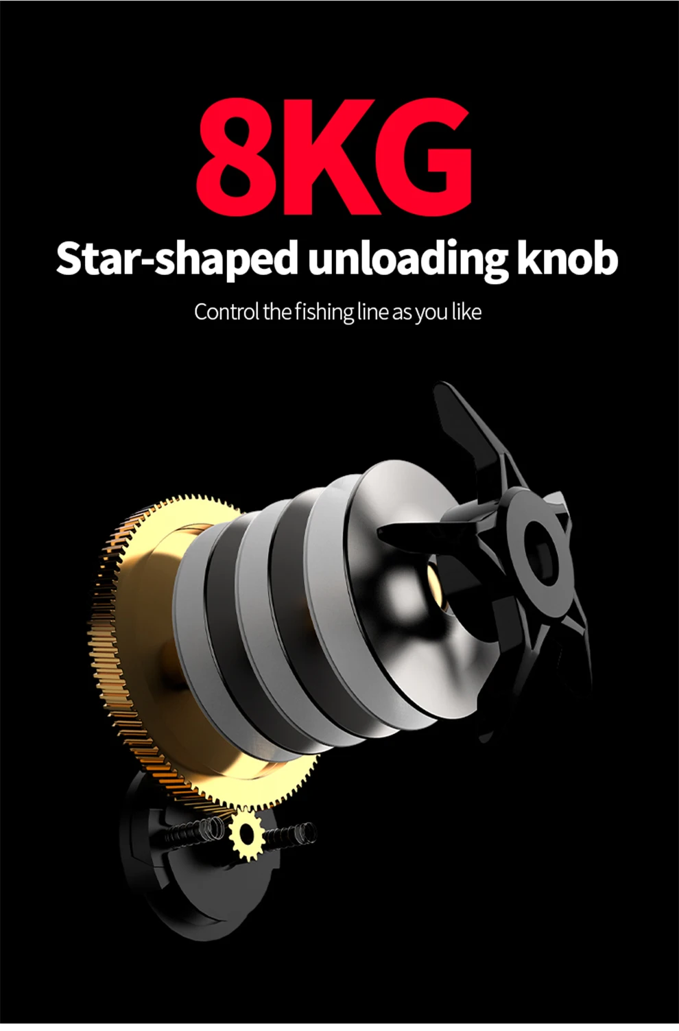 LINNHUE Super Cheap Baitcasting Reel AC2000 - Durable & Versatile