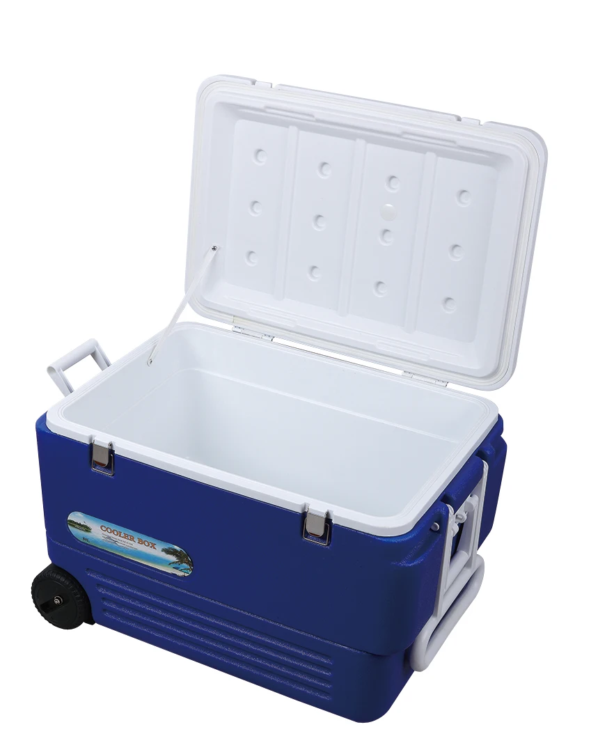 80L Trolley Cooler Box - Insulated Large Plastic Foam