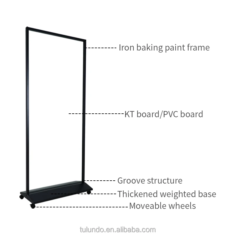 Double Sided Display Stands Sign Board Large Size 60x160cm 80x180cm ...