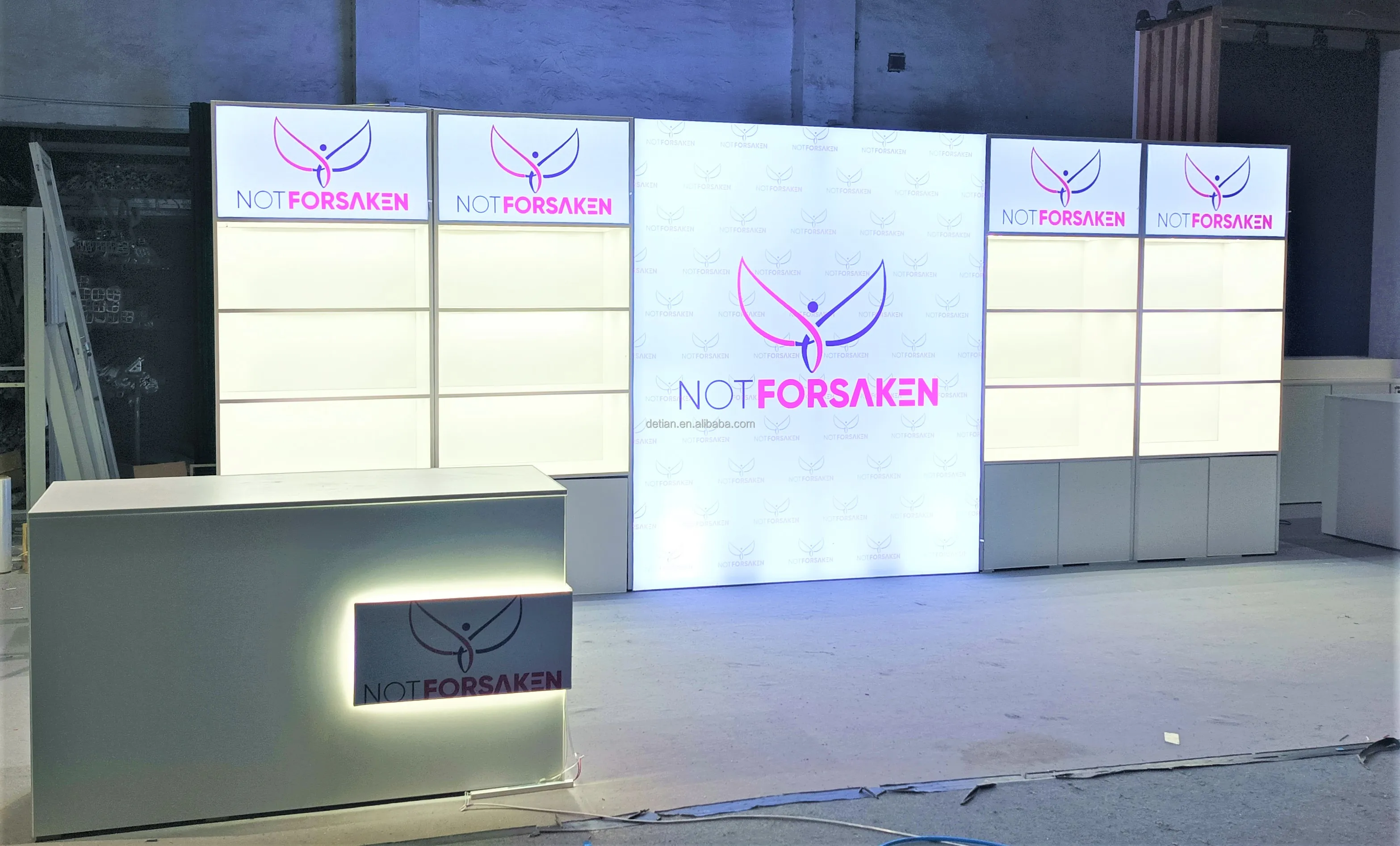 Custom Aluminum Modular Frameless LED Light Box Fabric 10x10