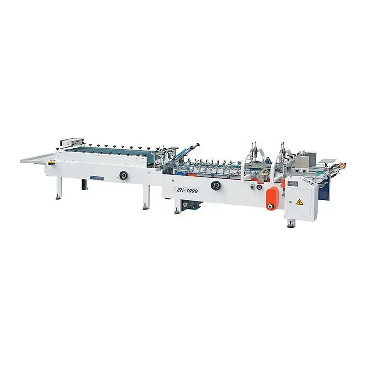 ZH-1000 Box Folding Machine Box Folder Gluer Paper Folder Gluer ...