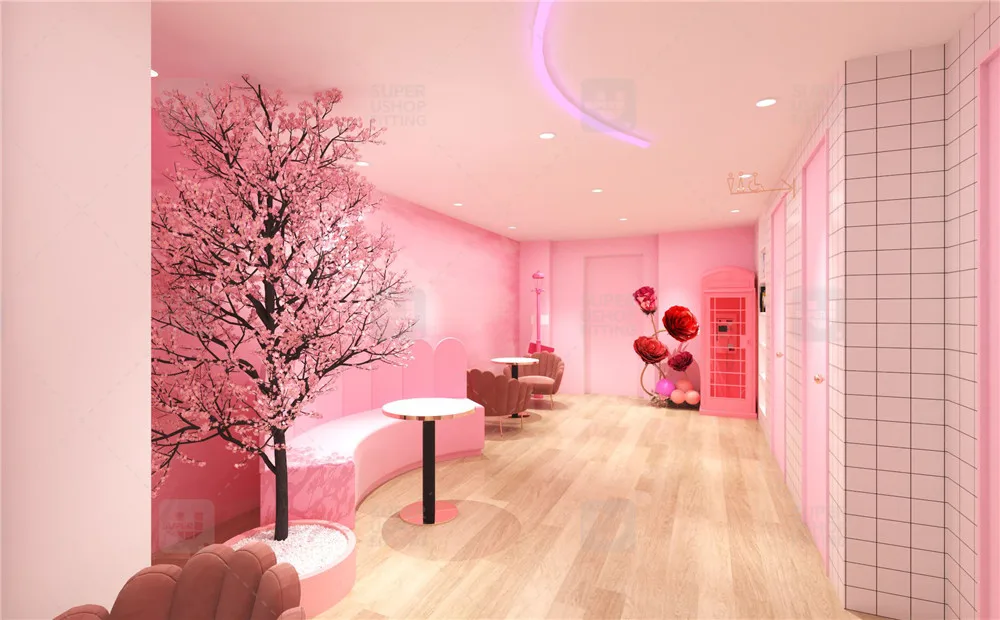 Alibaba.com: Custom Retail Milk Tea Store Interior Decoration Bubble ...