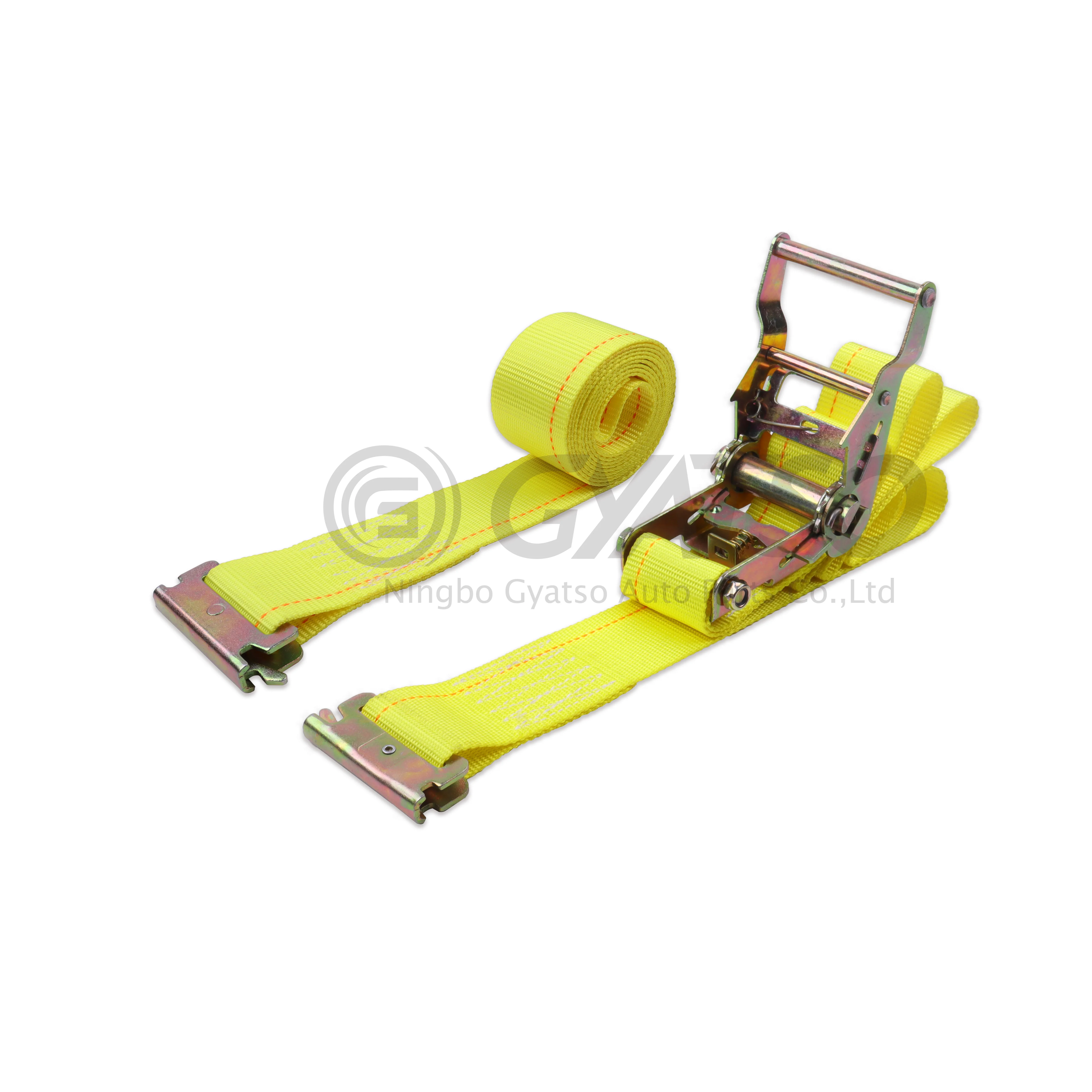 4400lbs 12FT E track Logistic Polyester Ratchet Tie Down Cargo Strap ...