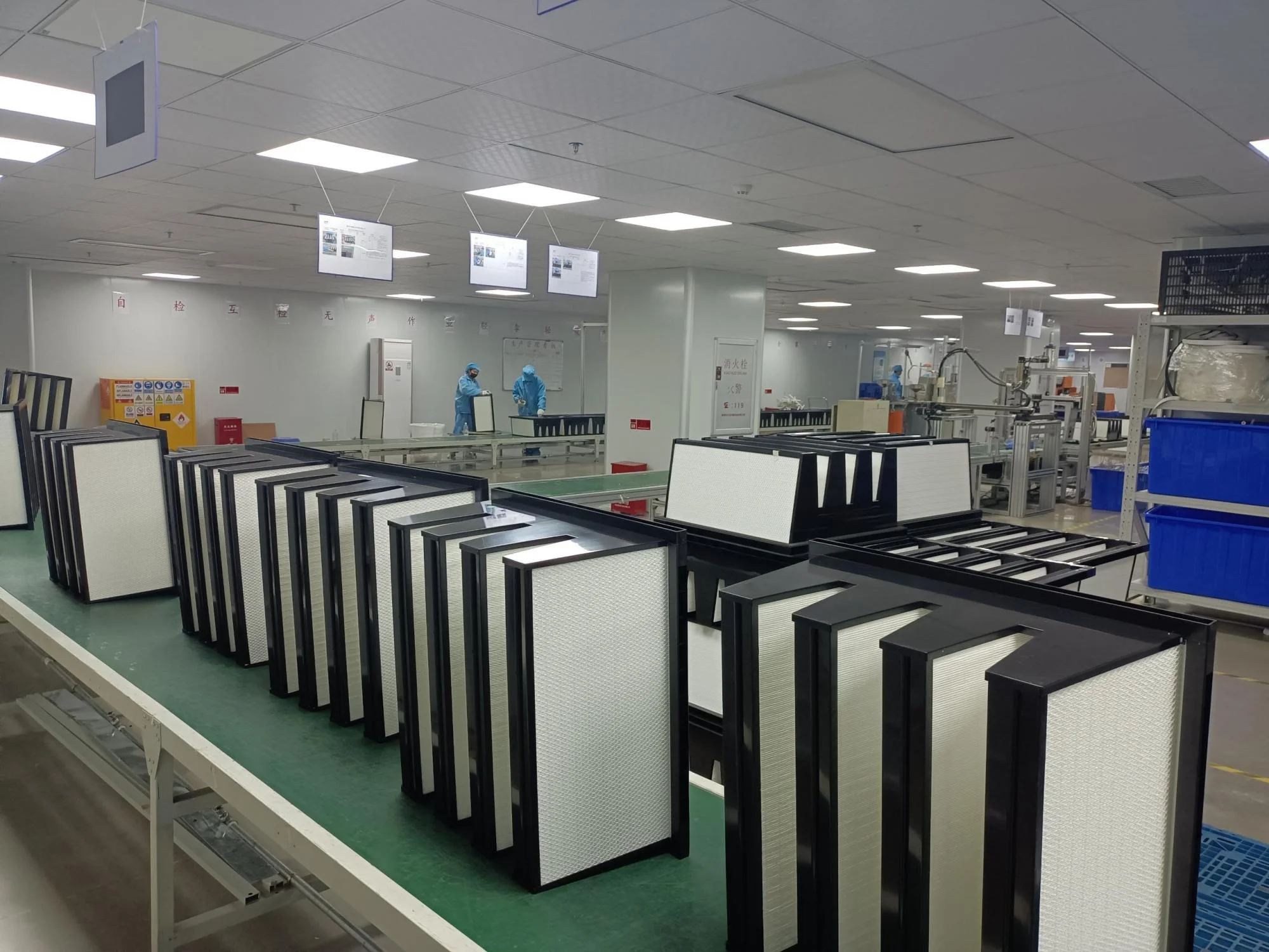 V Cell Ahu Hepa Filter Medium Efficiency F7 Plastic Frame 592 X 592x ...