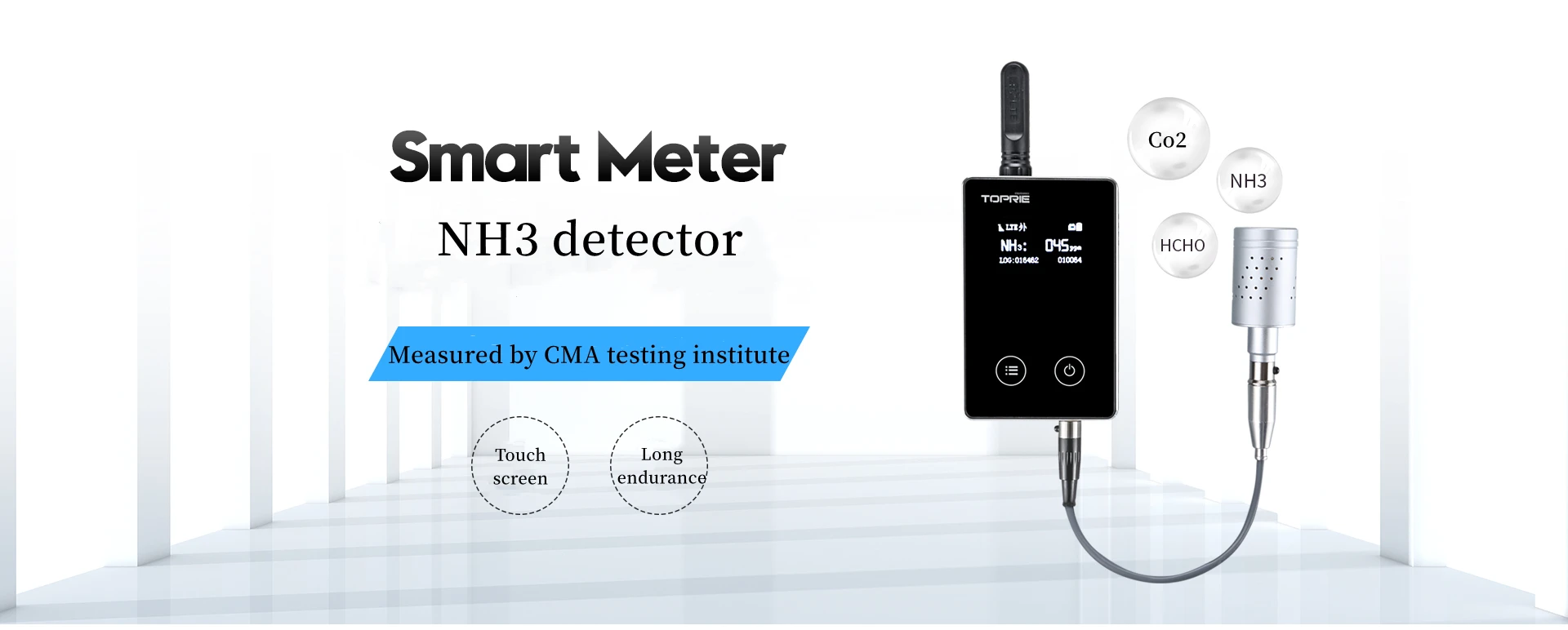 4G Wifi Wireless Digital Ammonia Sensor - Remote Monitoring