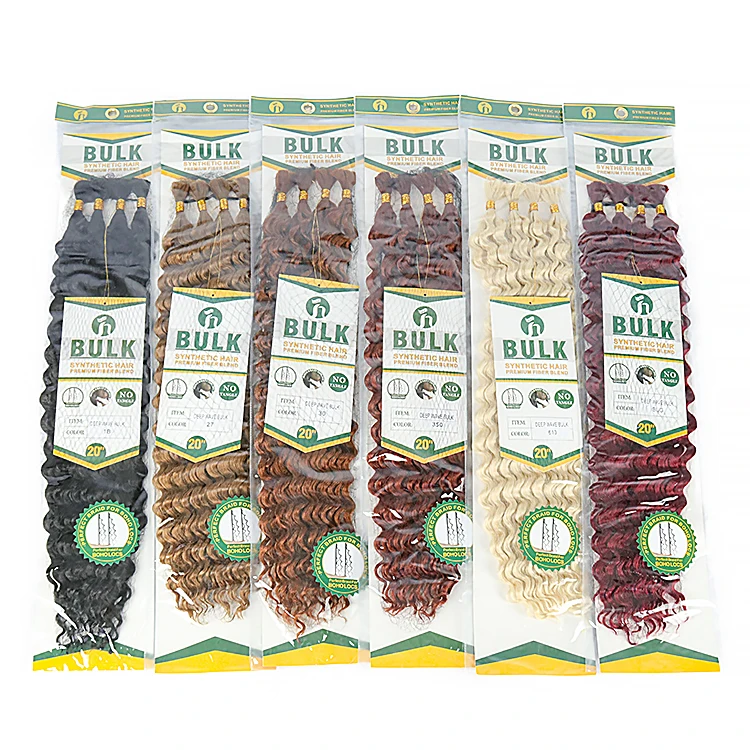 Julianna 20inches Wholesale Synthetic Deep Bulk Hair Extension For ...