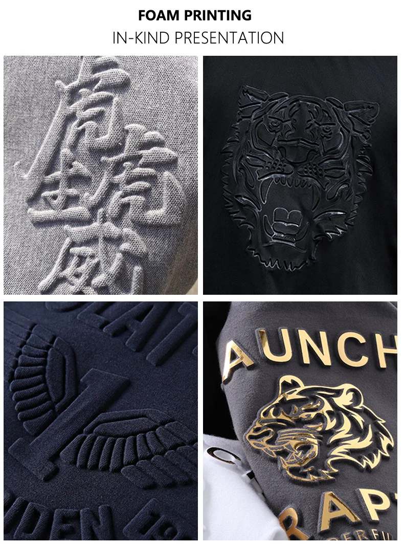 OEM Custom 3D Embossed Graphic T-Shirt for Men | Oversized Organic ...