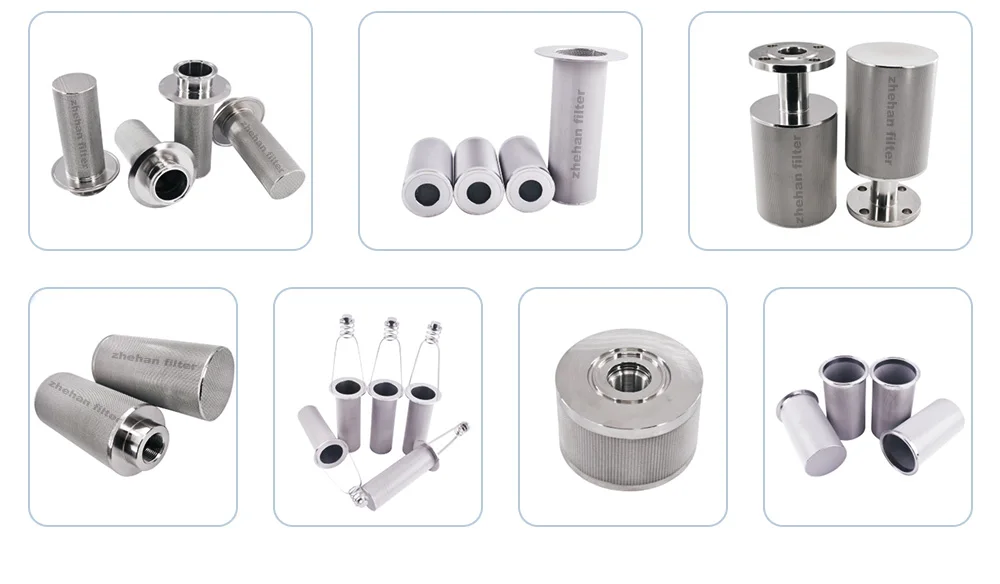 304 316 Stainless Filter Element Metal Cartridge Customize Filter ...