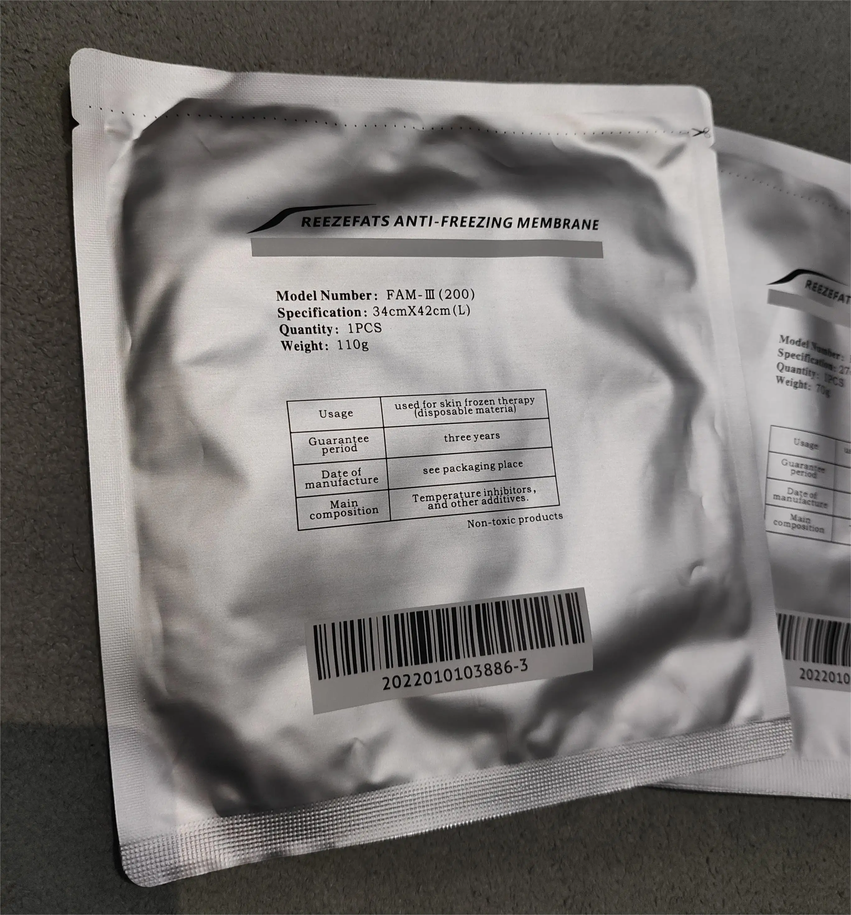 2024 New Anti-freeze Gel Pad For Fat Freezing Weight Loss Machine 110g Anti-freezing Membranes ...