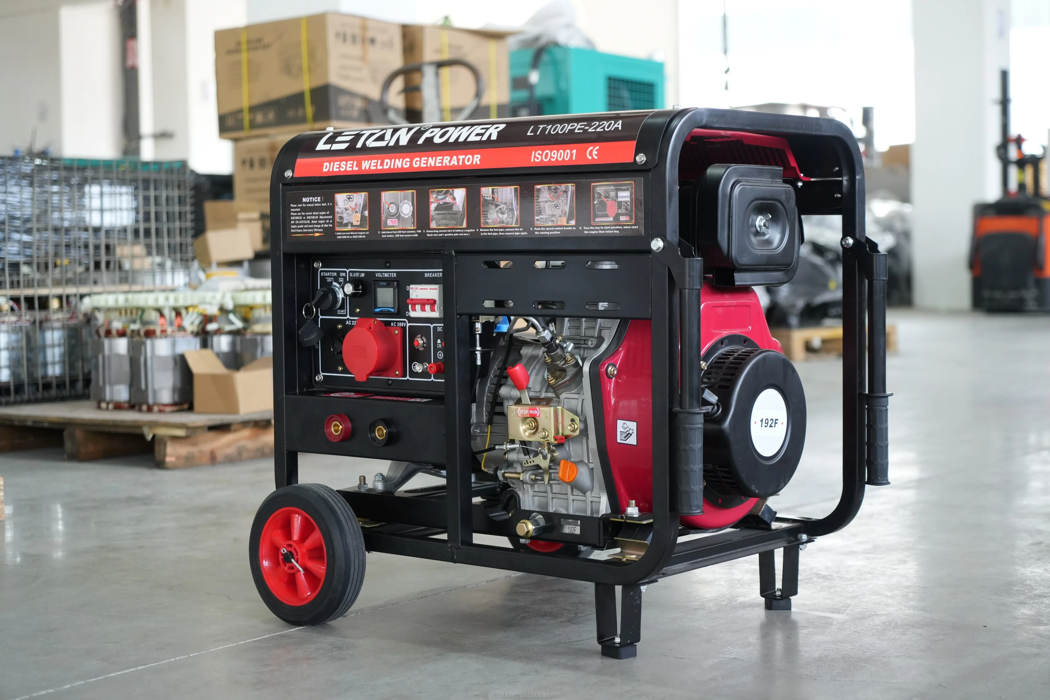 LETON Power 100A 200A 250A 10kva Diesel Welder Generator