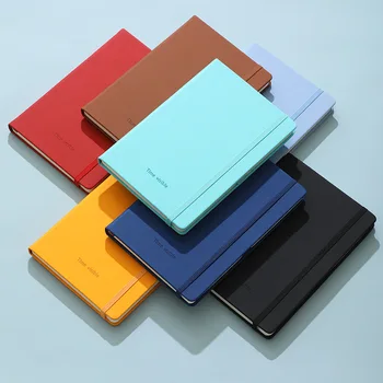 A5 Faux Leather Journal Soft Touch Hard Cover Notebooks With Custom ...
