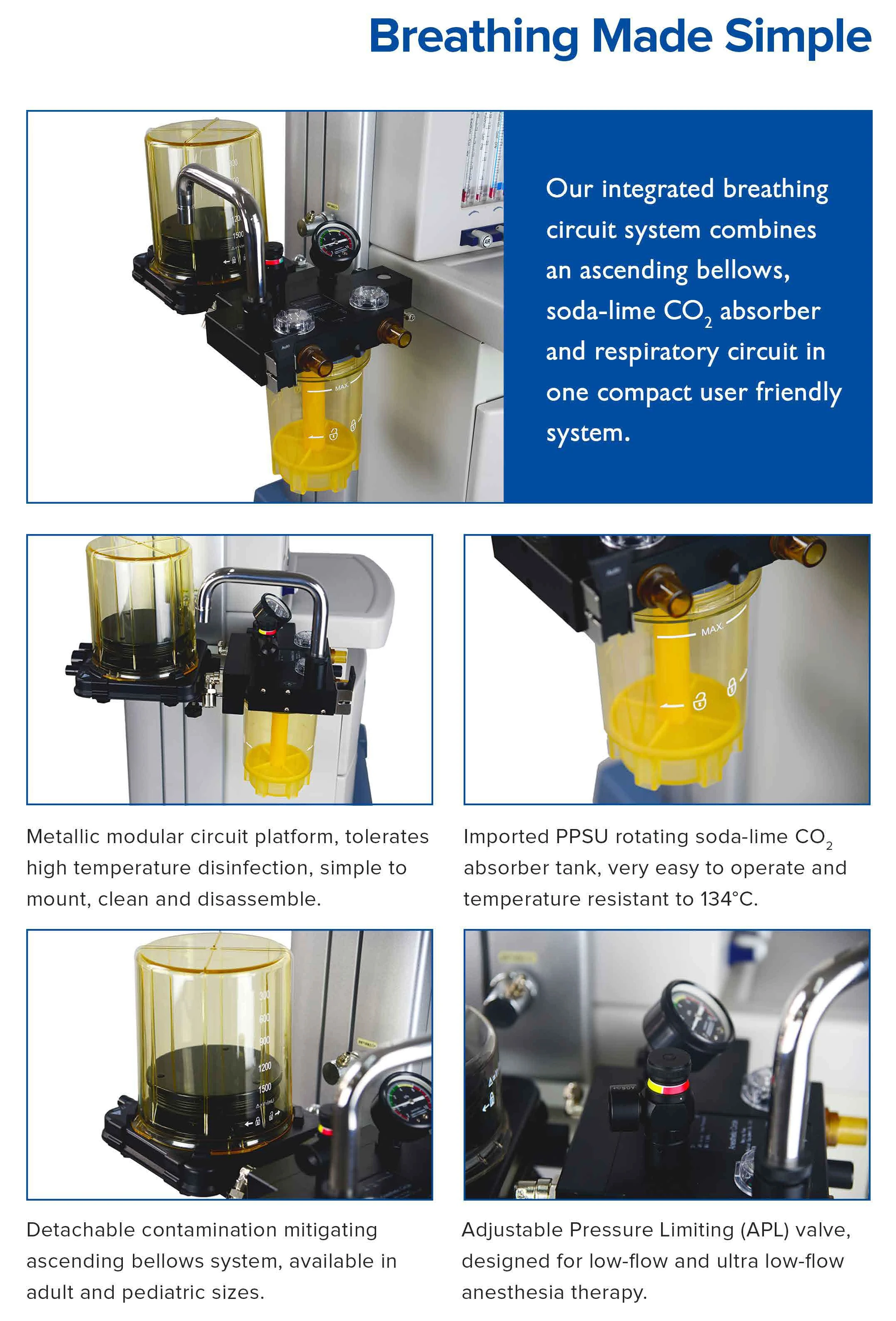 Hospital Medical Anesthesia Machine / Trolley Anesthesia Apparatus ...