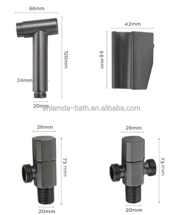 High Pressure PressingToilet Wc Jet Shattaf Bidet Spray Muslim Handheld ...