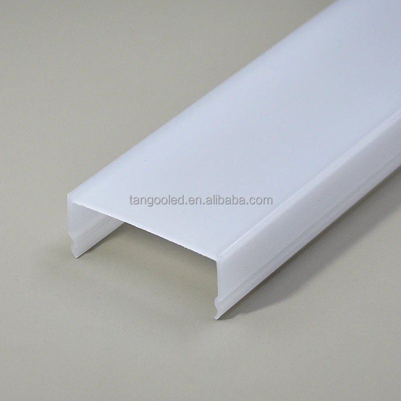 Extruded Custom Plastic Extrusion Light Diffuser for LED Strips