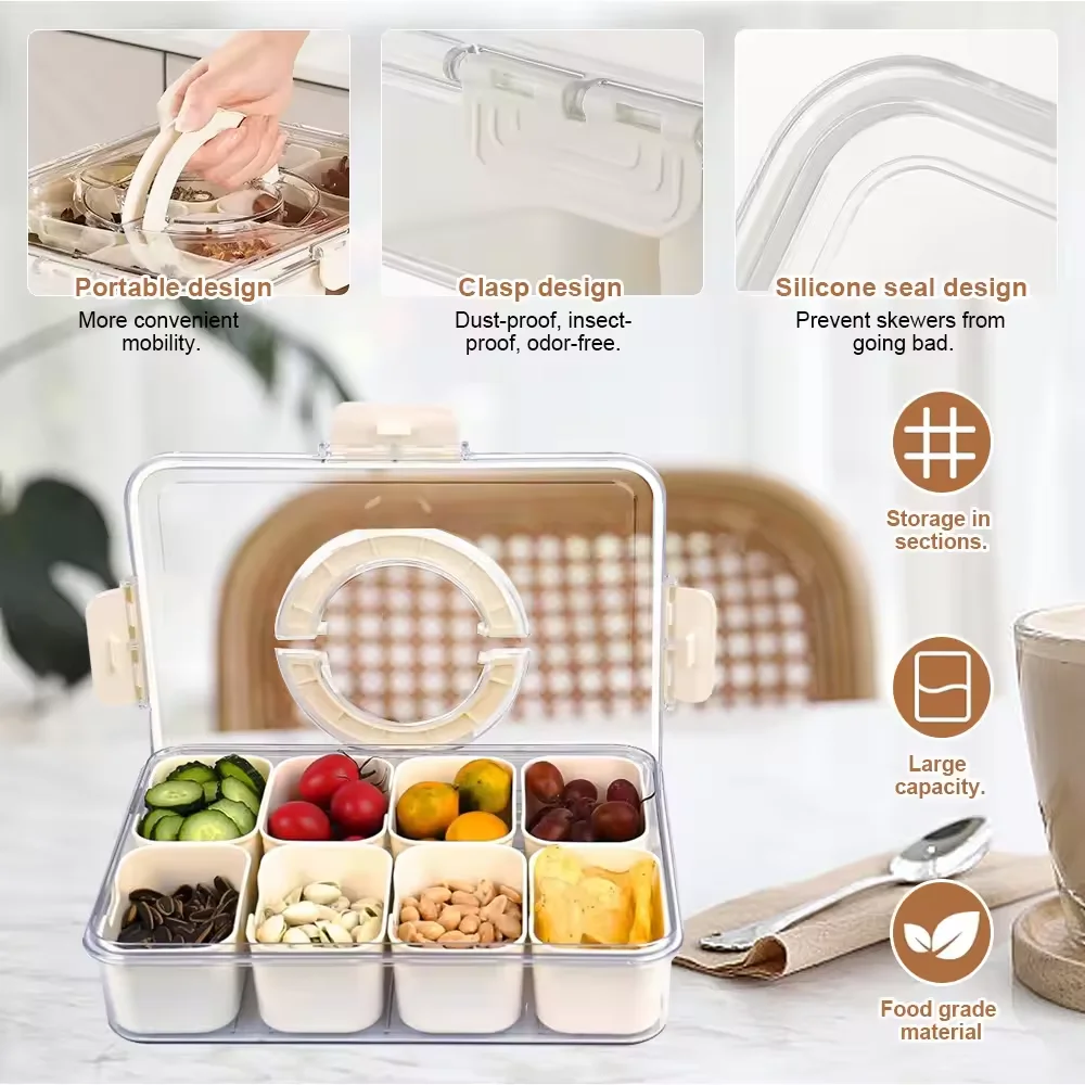 Modern Portable Snack Box - Perfect for Camping & Kitchen