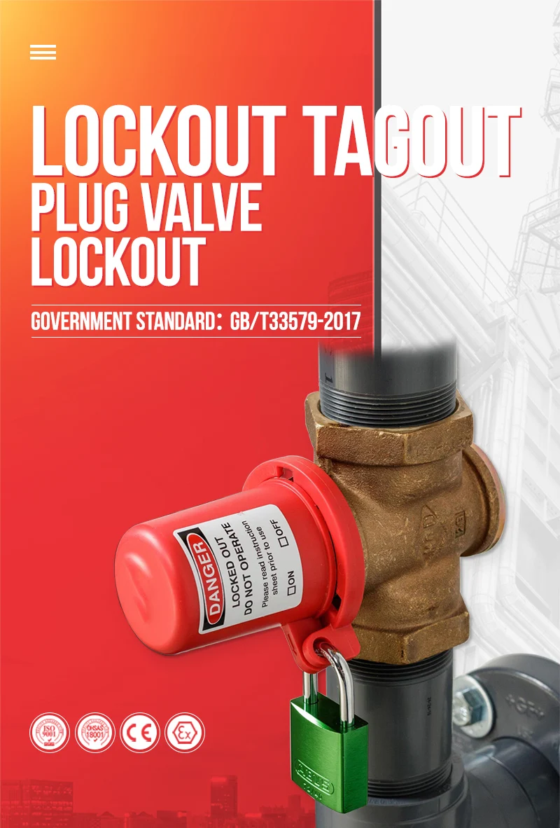 Industrial Plug Valves Lock-out Device For Valves Nuts Diameter From ...