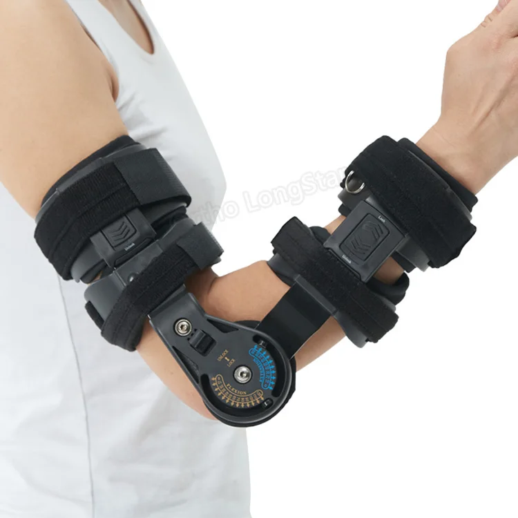 Adjustable Orthopedic Arm Support Hinged Rom Elbow Brace for Post-op ...