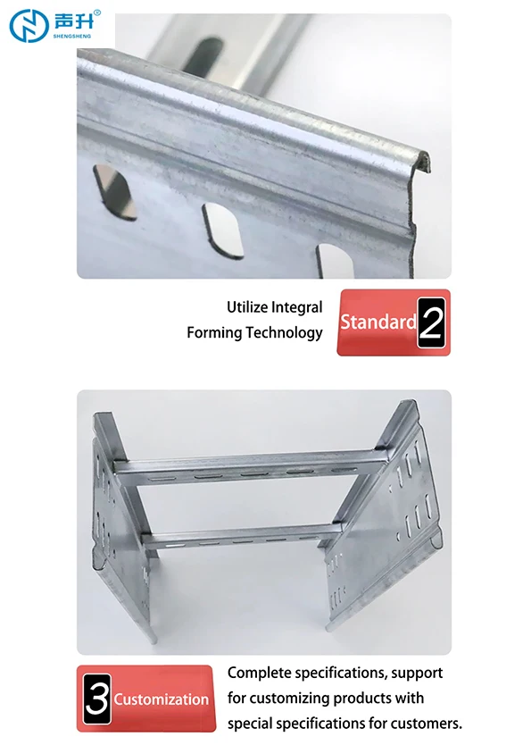 Perforated Cable Tray Is Used For Laying Cable Ladders For Railway ...