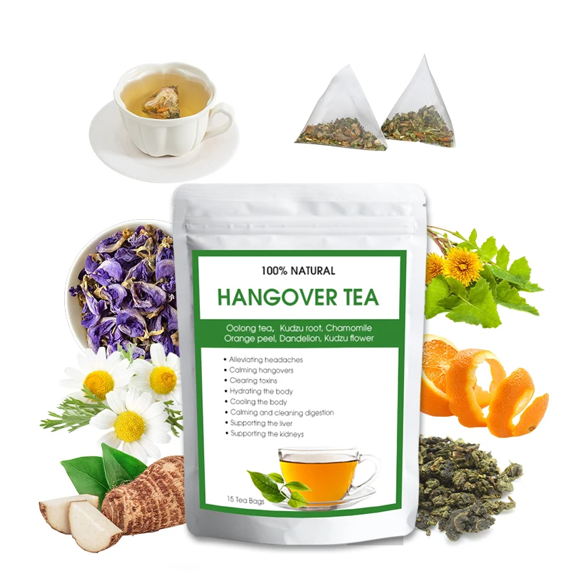 Custom Organic Health Kudzu Root Dandelion Hangover Relief Oolong Tea ...