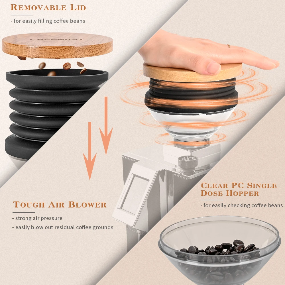 Eureka Coffee Grinder Hopper - Efficient & Eco-friendly