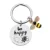 Bee Happy Stainless Steel Keyring Teacher Appreciation Metal Keychain ...