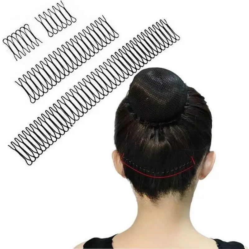 Invisible Black Metal Wavy Spring Hair Hoop Headbands