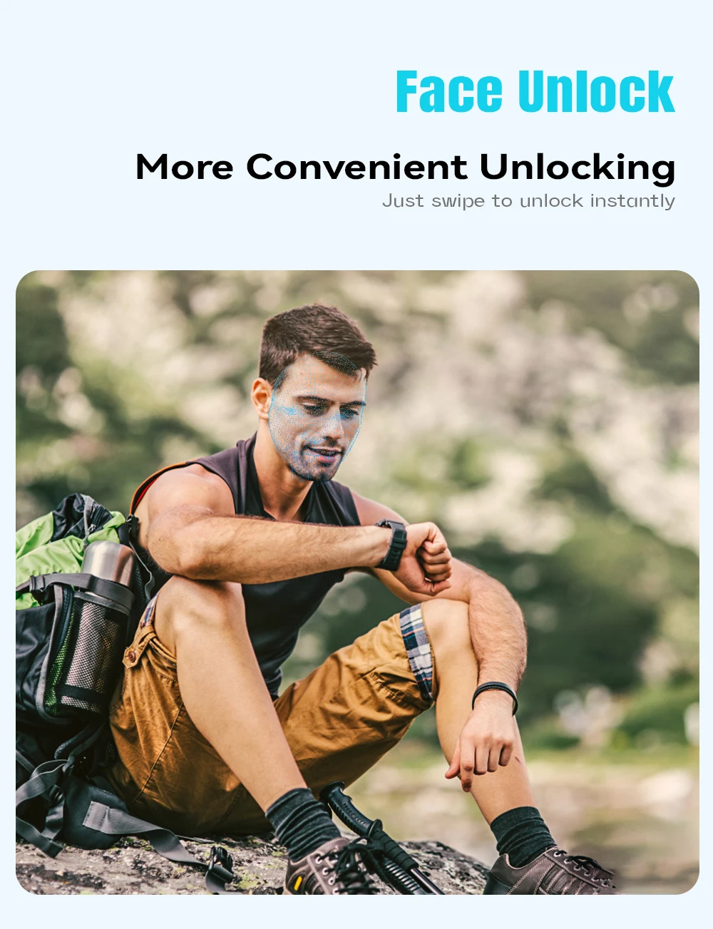 Rogbid Model X Smart Watch - IP68 Waterproof 4G Android