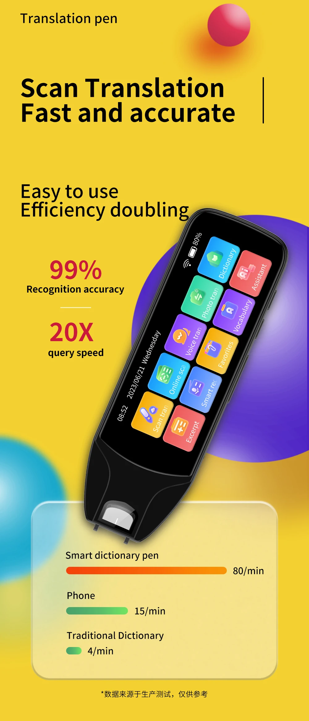 Scanning Translation Talking Pen For Kids Toy Voice Translation Pen ...