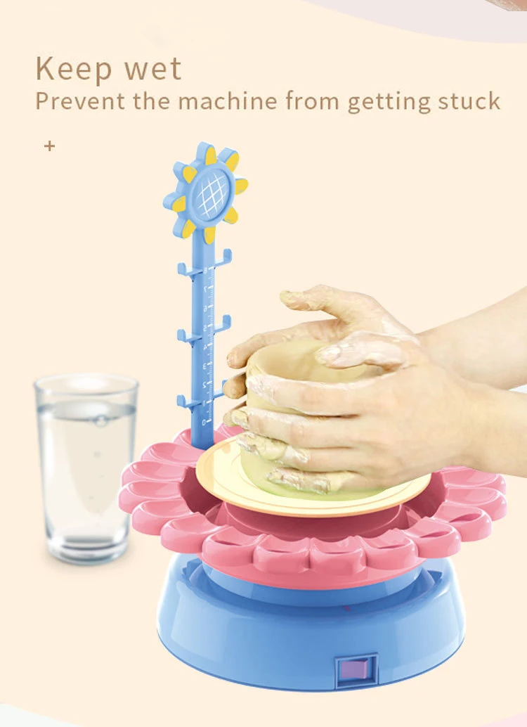 Handmade Clay Diy Electric Turntable Pottery Pulling Machine Sunflower ...