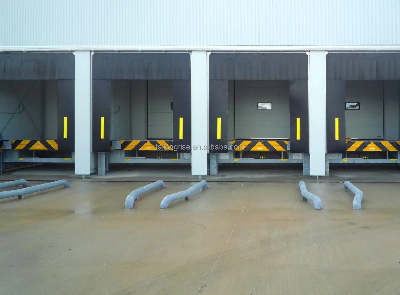 Cranked Bolt Down Loading Dock Wheel Guides Warehouse Safety Loading ...